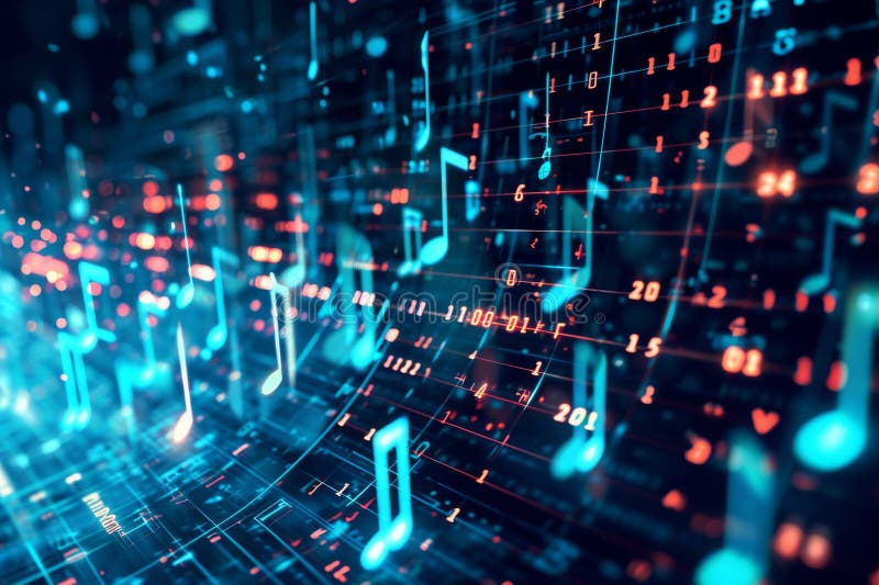 A Computer Screen Showing a Collection of Musical Notes in Various Keys ...