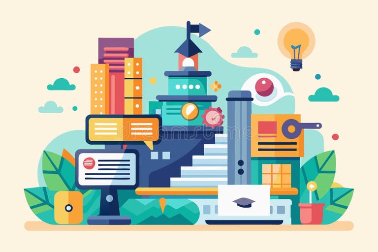 Computer Screen Showing a Mix of Different Content and Information ...