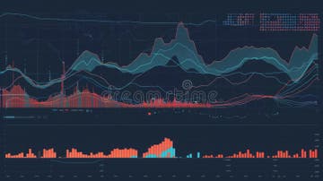 Black Computer Screen Displaying Graphs Stock Photo - Image of computational, screen: 320486942