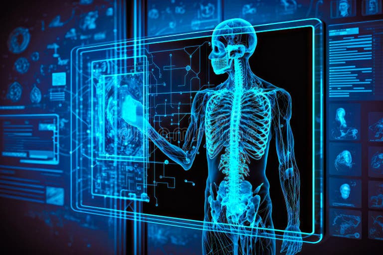 Skeleton Sitting Computer Stock Illustrations – 115 Skeleton Sitting ...