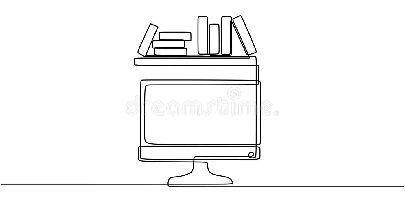 Line Drawing Computer Screen Stock Illustrations – 12,624 Line Drawing ...
