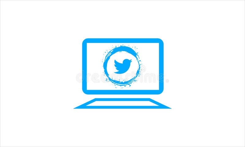 Twitter Desktop Version Vector Editable Mockup Template Editorial Stock ...