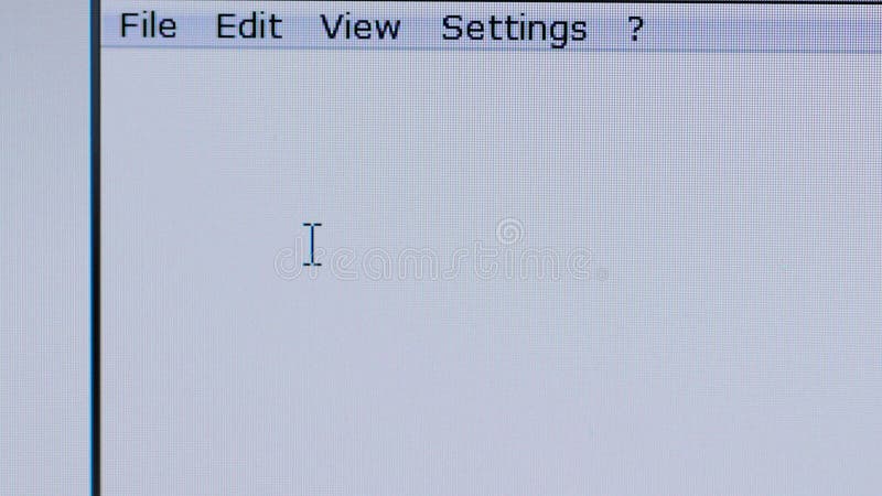 Computer Screen, Typing Random Letters Stock Footage - Video of edit ...
