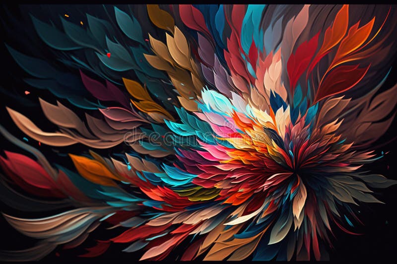 A Computer Screen with a Very Colorful Design on the Screen. Generative ...