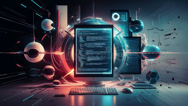 A Computer Screen with the Word Code on it Stock Illustration ... A Computer Screen with the Word Code on it Stock Illustration ...
