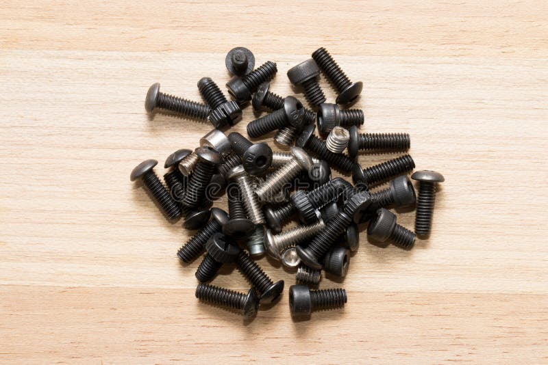 Computer screws. stock image. Image of chrome, metal - 39812755