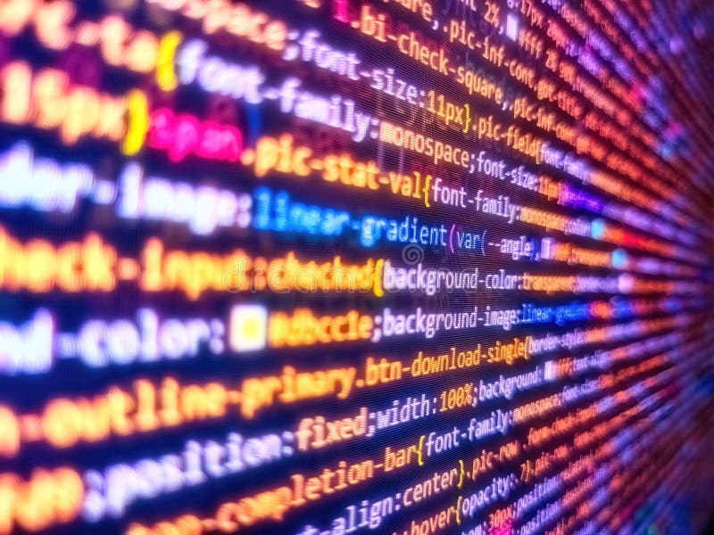 Computer Script Coding Source Code On Desktop Monitor Innovative Startup Project Admin Access