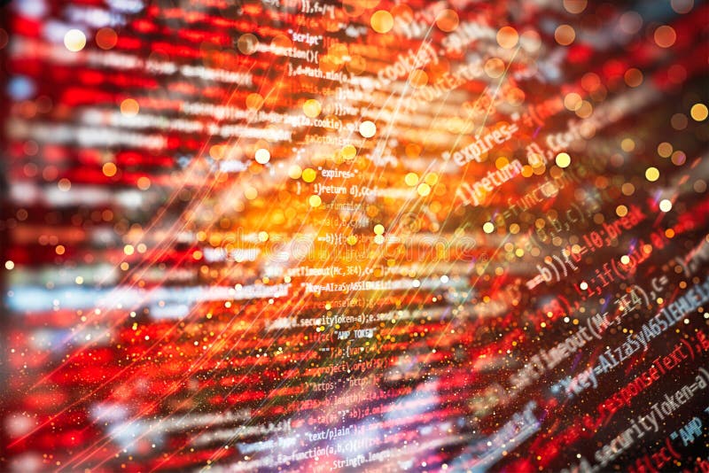 Abstract it Technology Background. Software Source Code. Stock ...