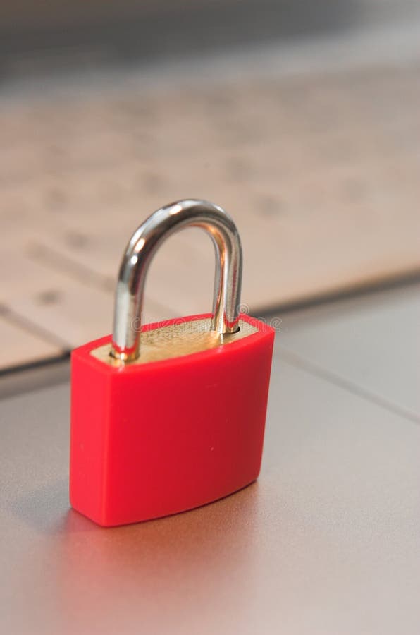 Computer Security stock image. Image of padlock, connection - 12863651