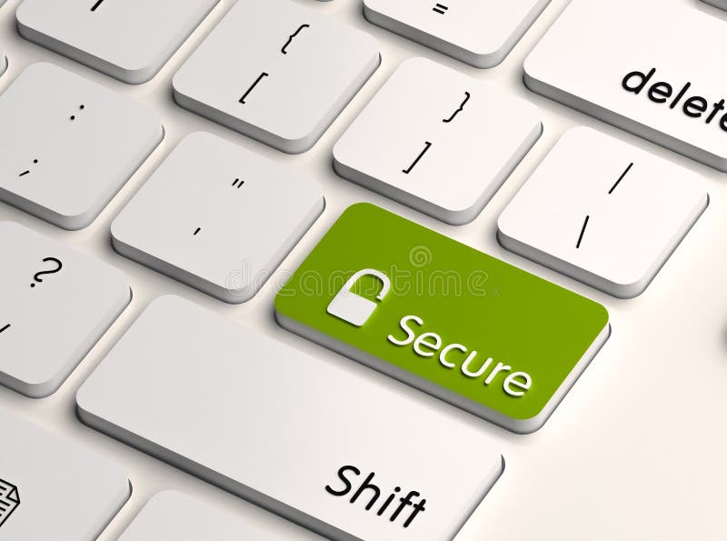 It computer security stock illustration. Illustration of laptop - 24045044