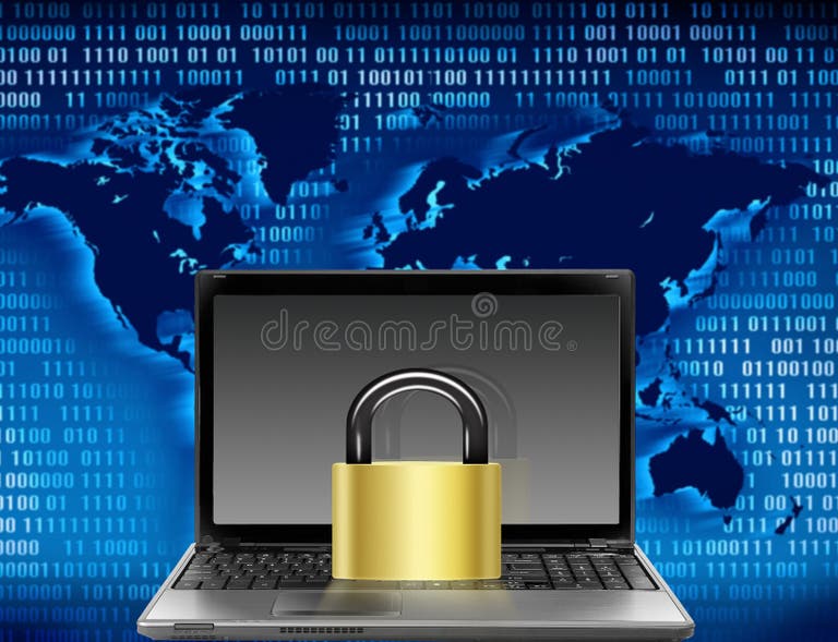 Computer security stock illustration. Illustration of protect - 25740591