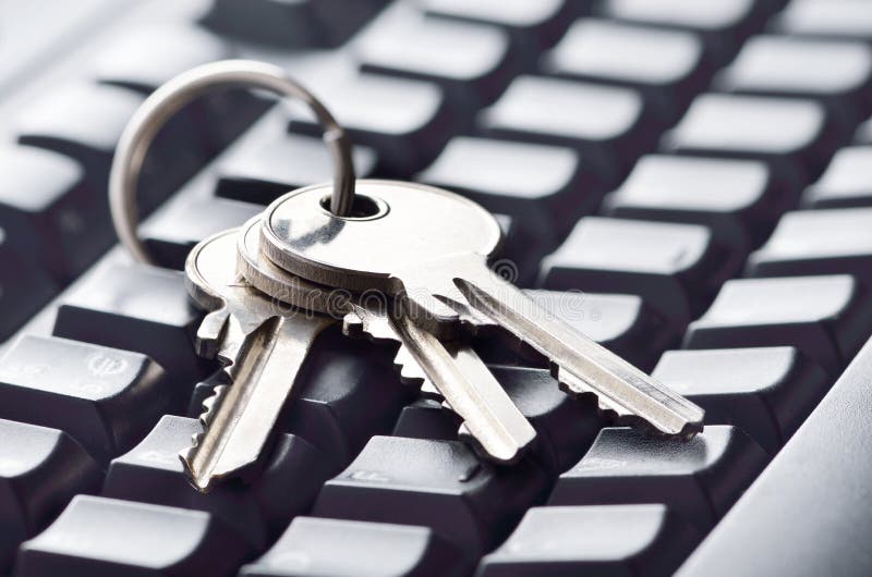 Computer security stock image. Image of enter, black - 26554651