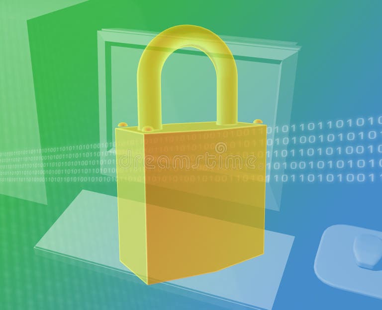 Computer security stock illustration. Illustration of data - 3143920