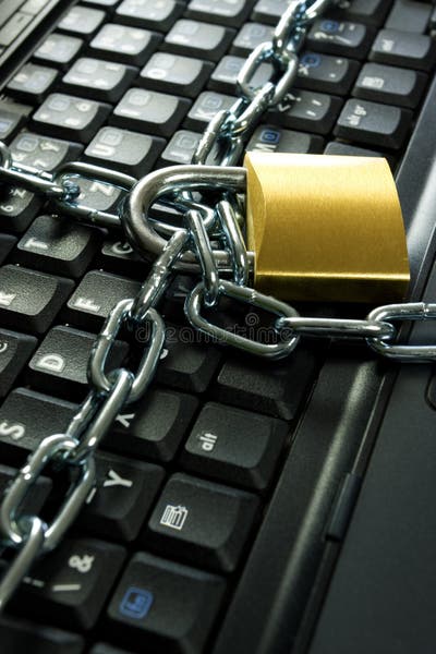 Computer security stock photo. Image of padlock, desktop - 5431350