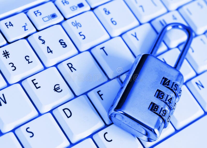Computer Security stock image. Image of lock, security - 9692451