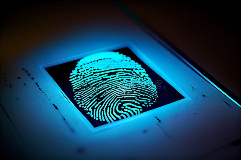 Digital biometrics concept stock illustration. Illustration of login ...