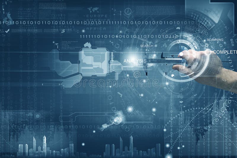 Computer security stock image. Image of binary, media - 48627147