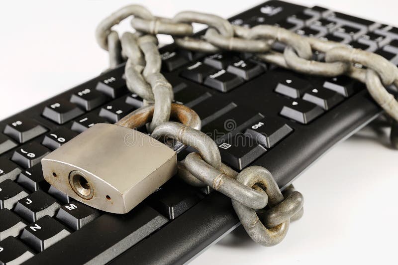 Computer Data Security Concept Stock Image - Image of concept, crime ...