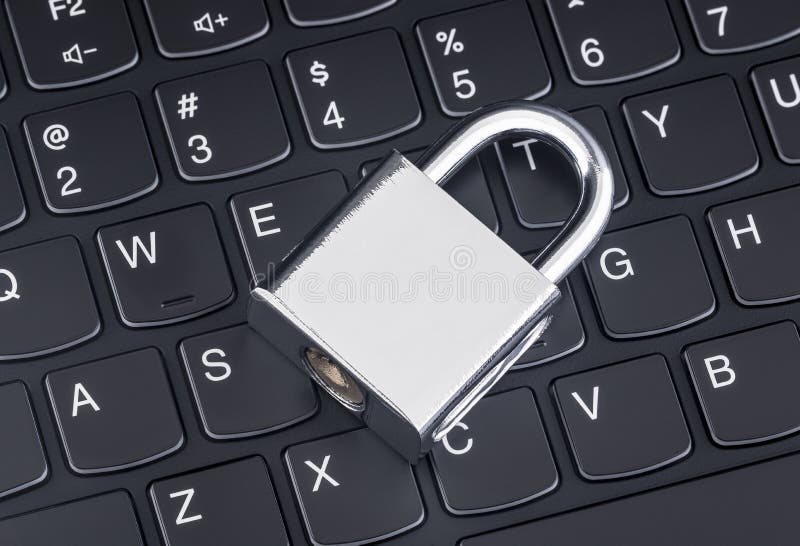 Computer Security Concept. Silver Padlock on Laptop Keyboard Stock ... Computer Security Concept. Silver Padlock on Laptop Keyboard Stock ...