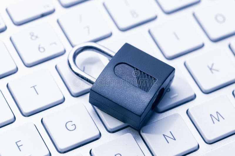 Computer Security and Data Privacy Concept Stock Photo - Image of ...