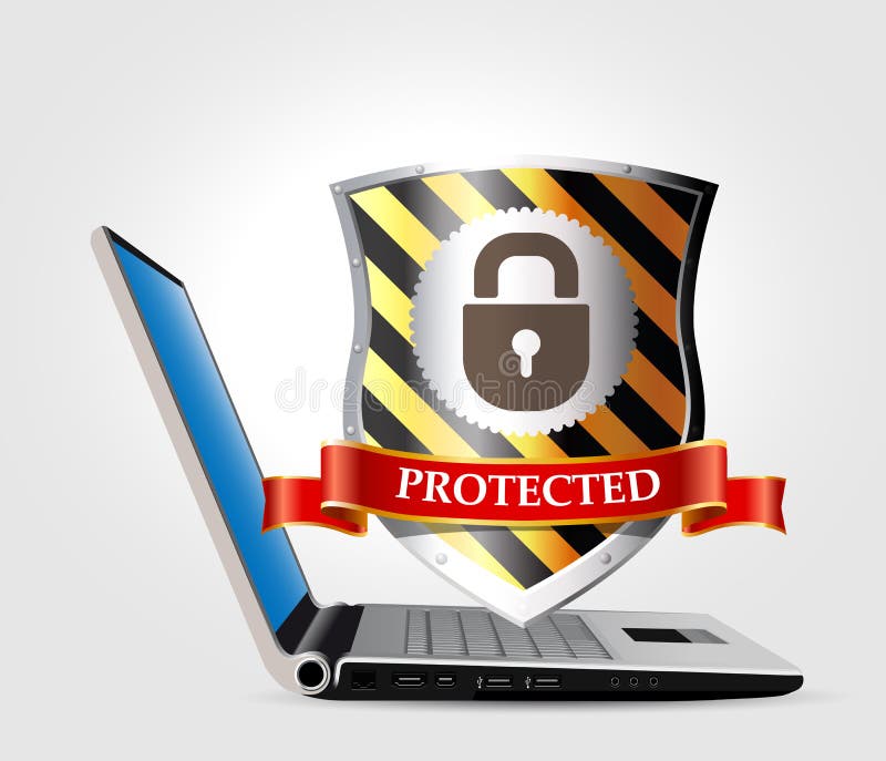 Computer Security stock illustration. Illustration of report - 85687861