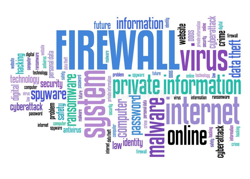 Firewall text sign stock illustration. Illustration of cloud - 128850694