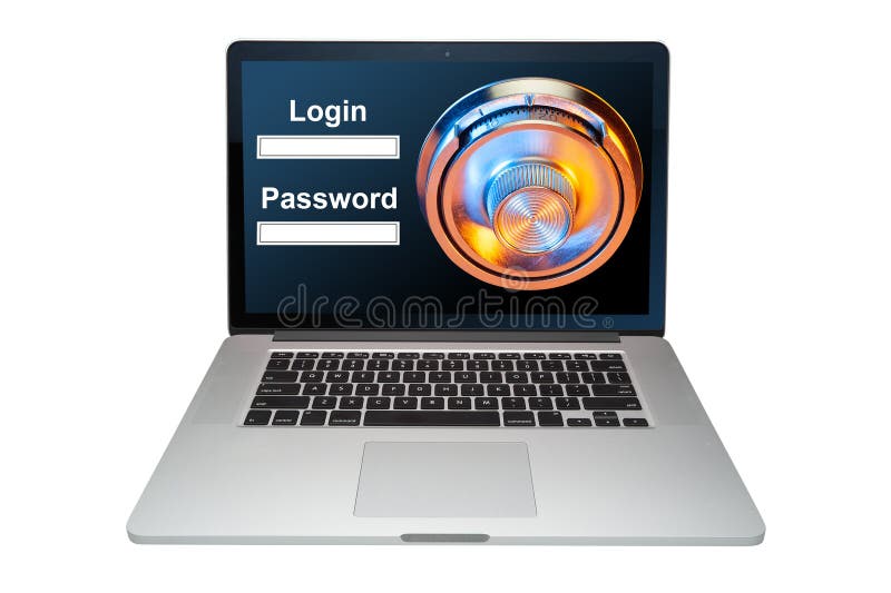 Computer Security from Hackers, Isolated Stock Image - Image of control ...
