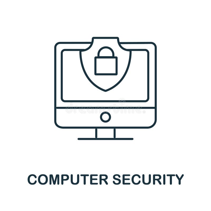 Security Icon. Simple Line Element Security Symbol for Templates, Web ...