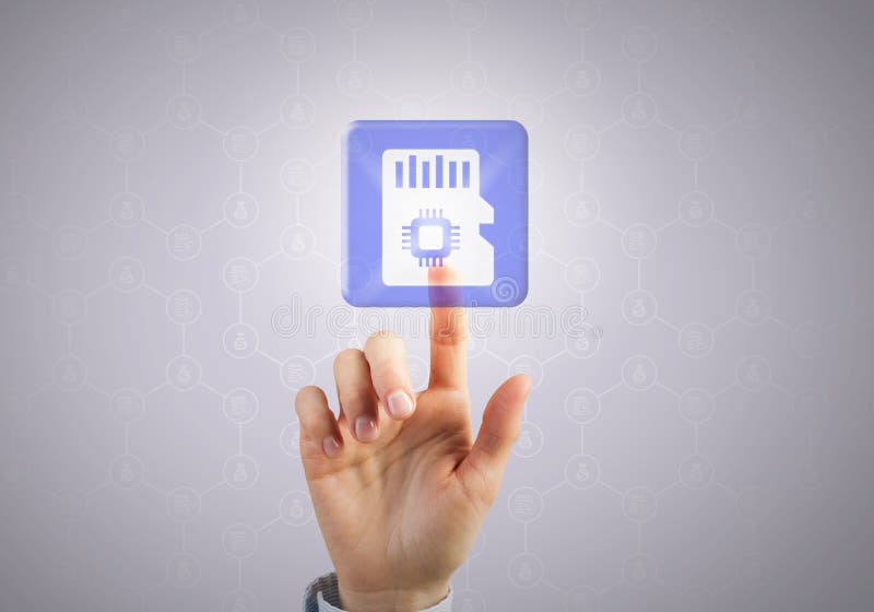 Computer security icon stock image. Image of hardware - 68178195