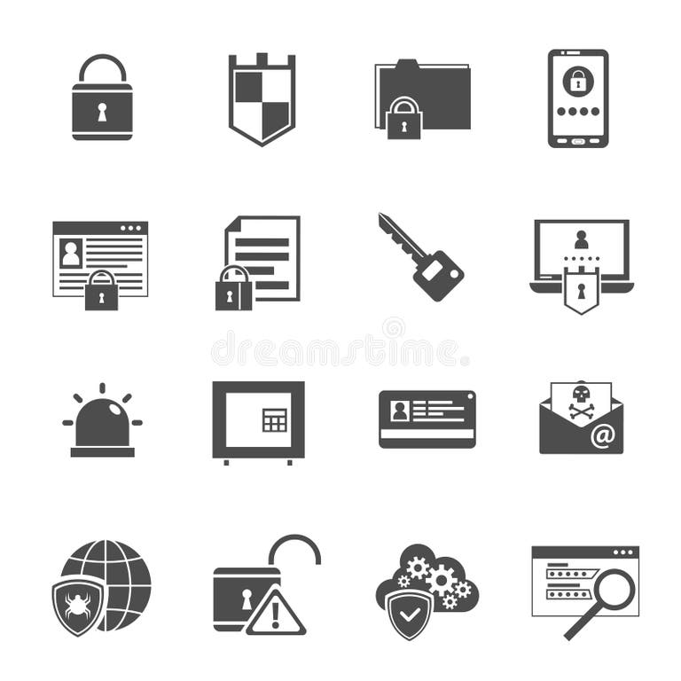 Computer Isolated Lock Security Stock Illustrations – 64,405 Computer ...