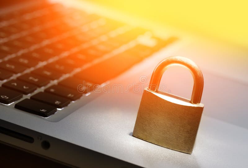 Computer security stock image. Image of padlock, security - 57981377