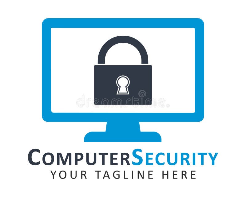 Computer security logo. stock vector. Illustration of protect - 146228847