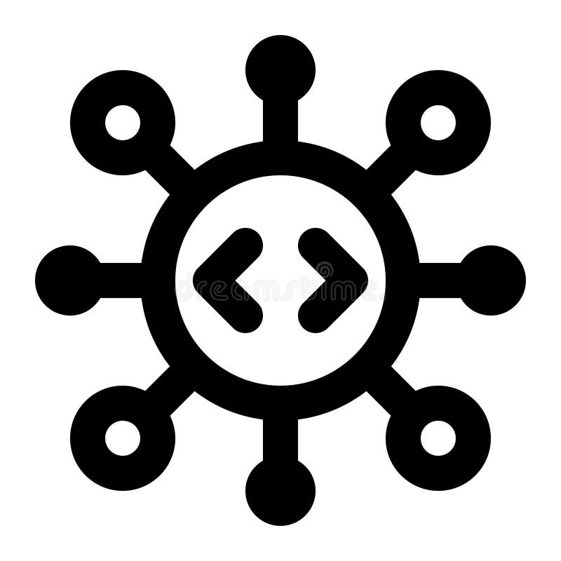 Malware, Malicious Code Outline Icon Stock Vector - Illustration of ...