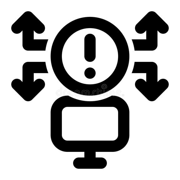 Exposure, Exploit, Security Risk Outline Icon Stock Vector ...