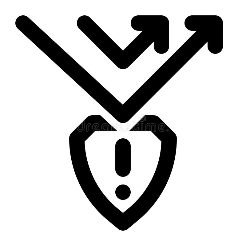 Countermeasure, Defense, Computer Security Outline Icon Stock Vector ...