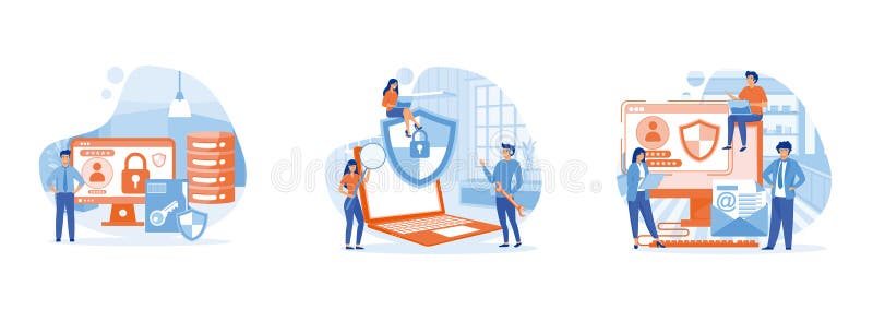 Computer Security. Personal Id Data File Protection.Internet Security ...