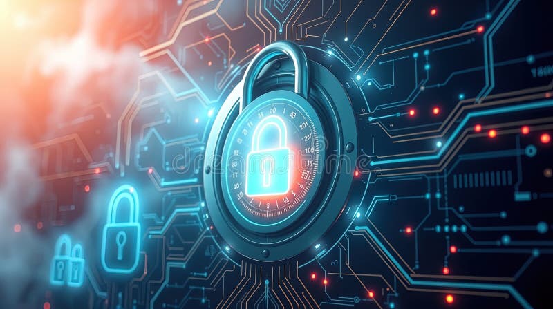 Computer Security and Secure Connection Concept or Cyber Security ...