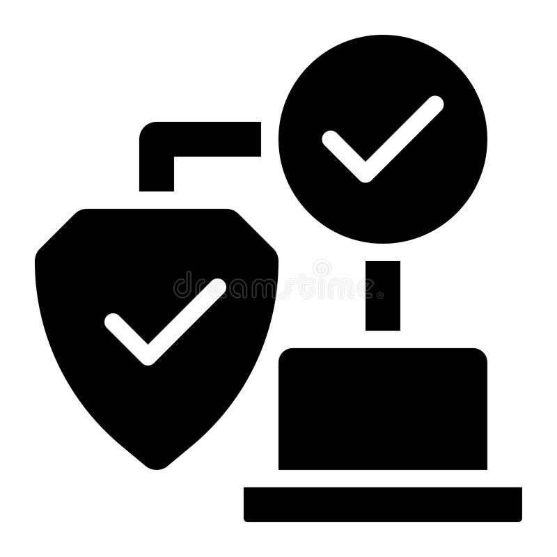 Endpoint Security, Endpoint Protection Glyph Solid Icon Stock Vector ...