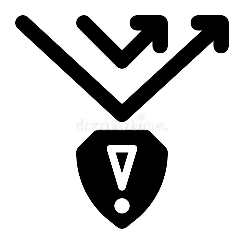 Countermeasure, Defense Glyph Solid Icon Stock Vector - Illustration of ...