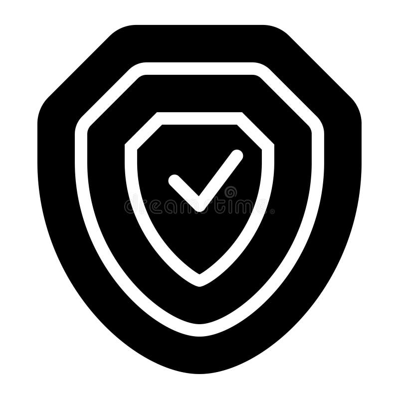 Defense in Depth, Multi Layer Security Glyph Solid Icon Stock Vector ...