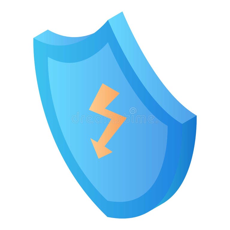 Computer Security Symbol Icon, Isometric Style Stock Vector ...