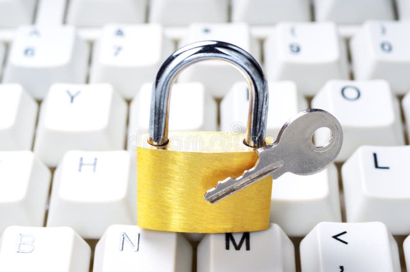 Computer security system. stock photo. Image of code - 33160276