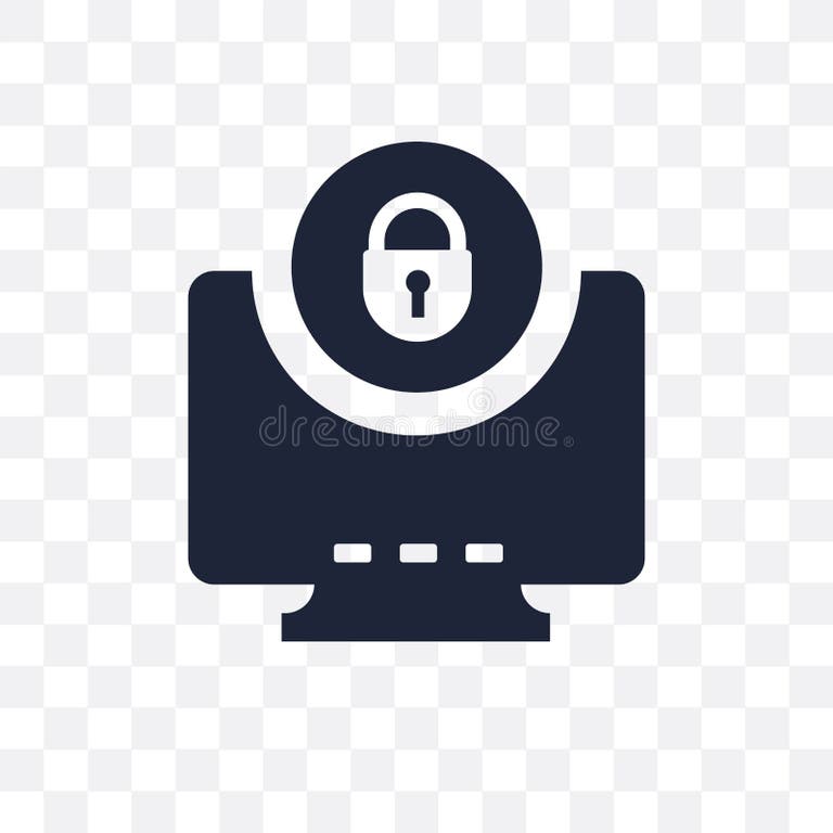 Computer Security Transparent Icon. Computer Security Symbol Design ...