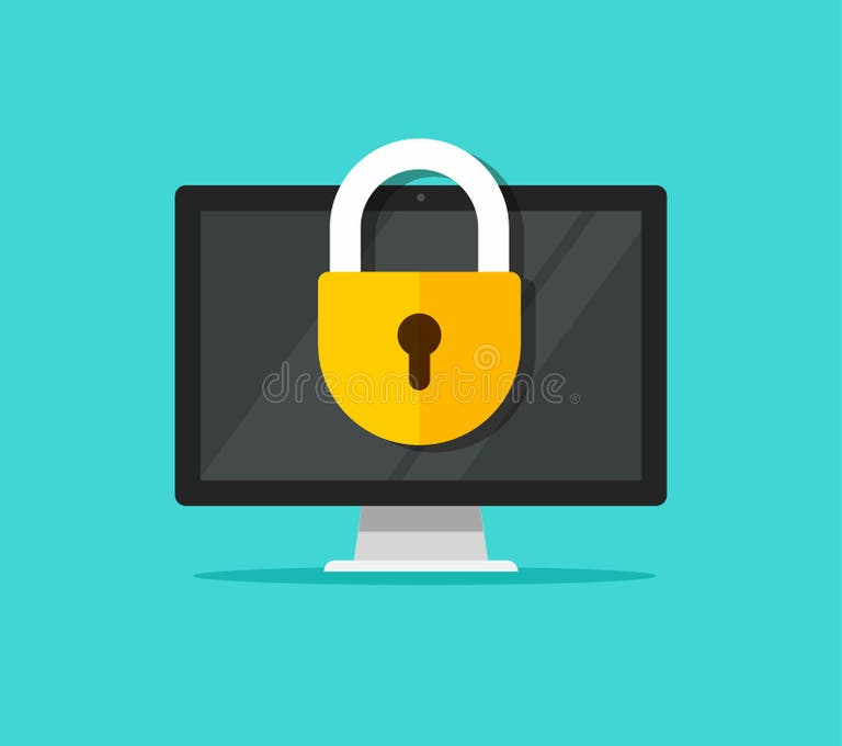 Cartoon Computer Security Stock Illustrations – 22,874 Cartoon Computer ...