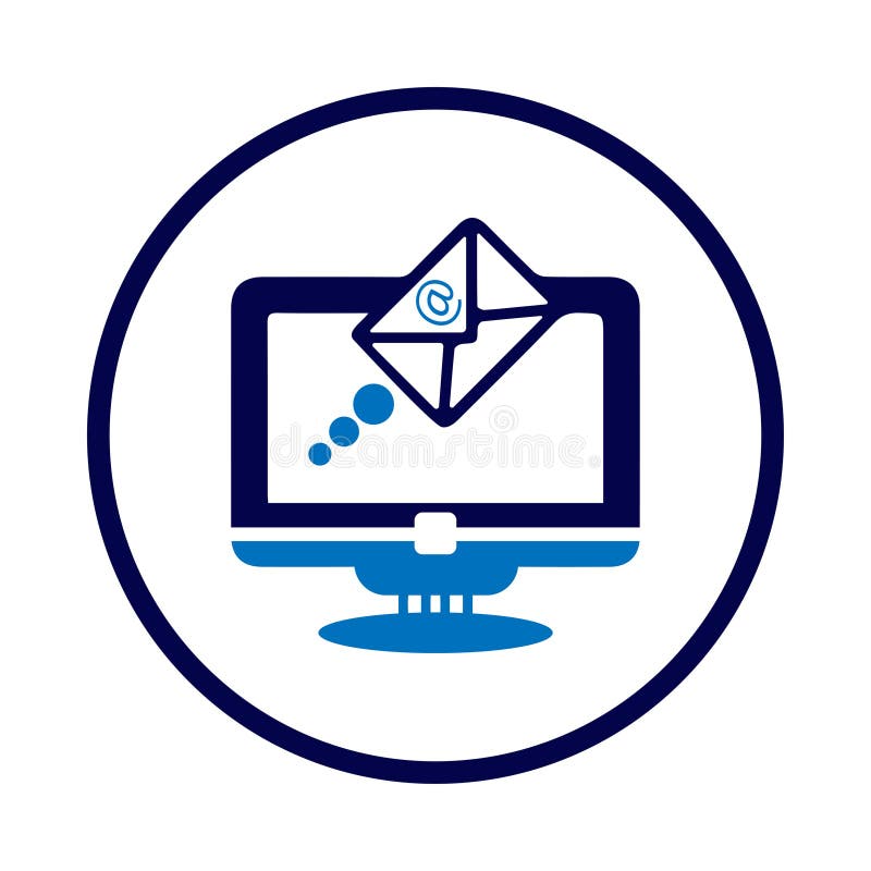 Computer, Send, Receive, Mail, Envelope, Computer Send Receive Email Icon Stock Vector ...