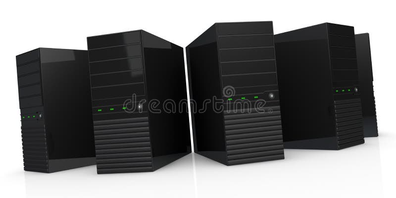 Computer server stock illustration. Illustration of internet - 25004712