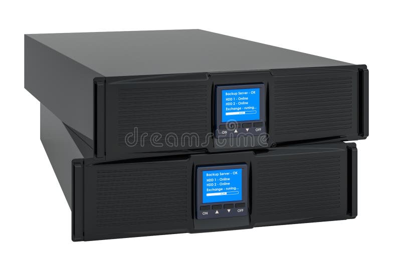 Computer Server Blades, 3D Rendering Stock Illustration - Illustration ...