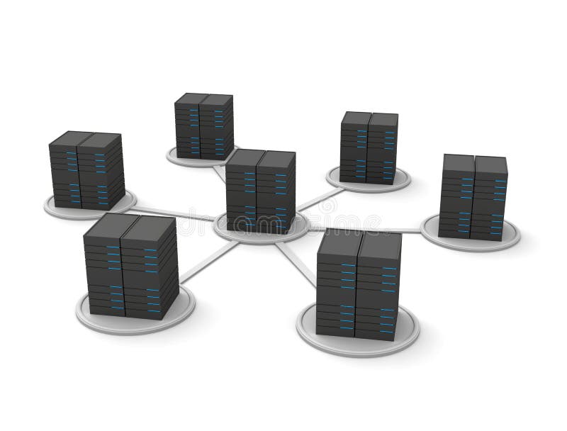 Computer server stock illustration. Illustration of render - 141724079