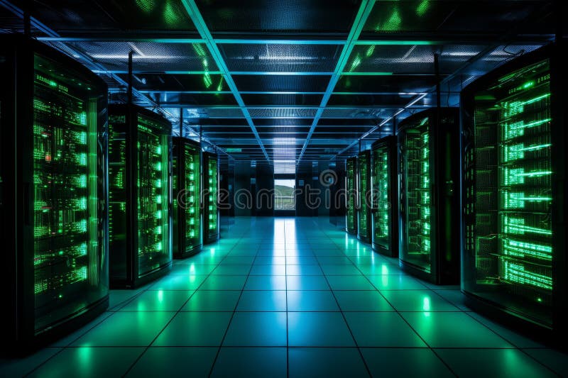 A Computer Server Farm Processing Data for Neural Network Training ...