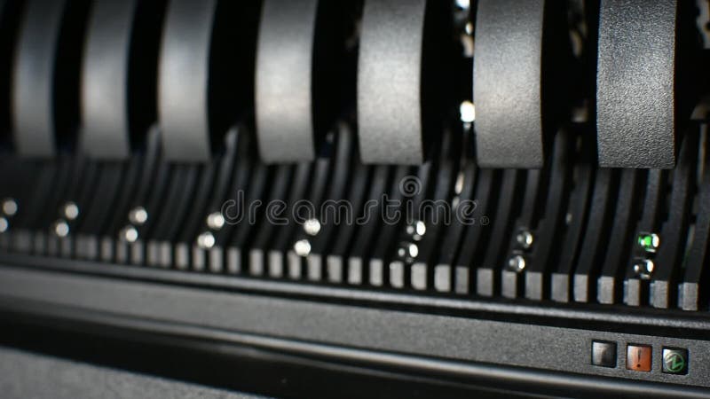 Computer Server Harddisk LED Error Alert Sign Stock Video - Video of ...